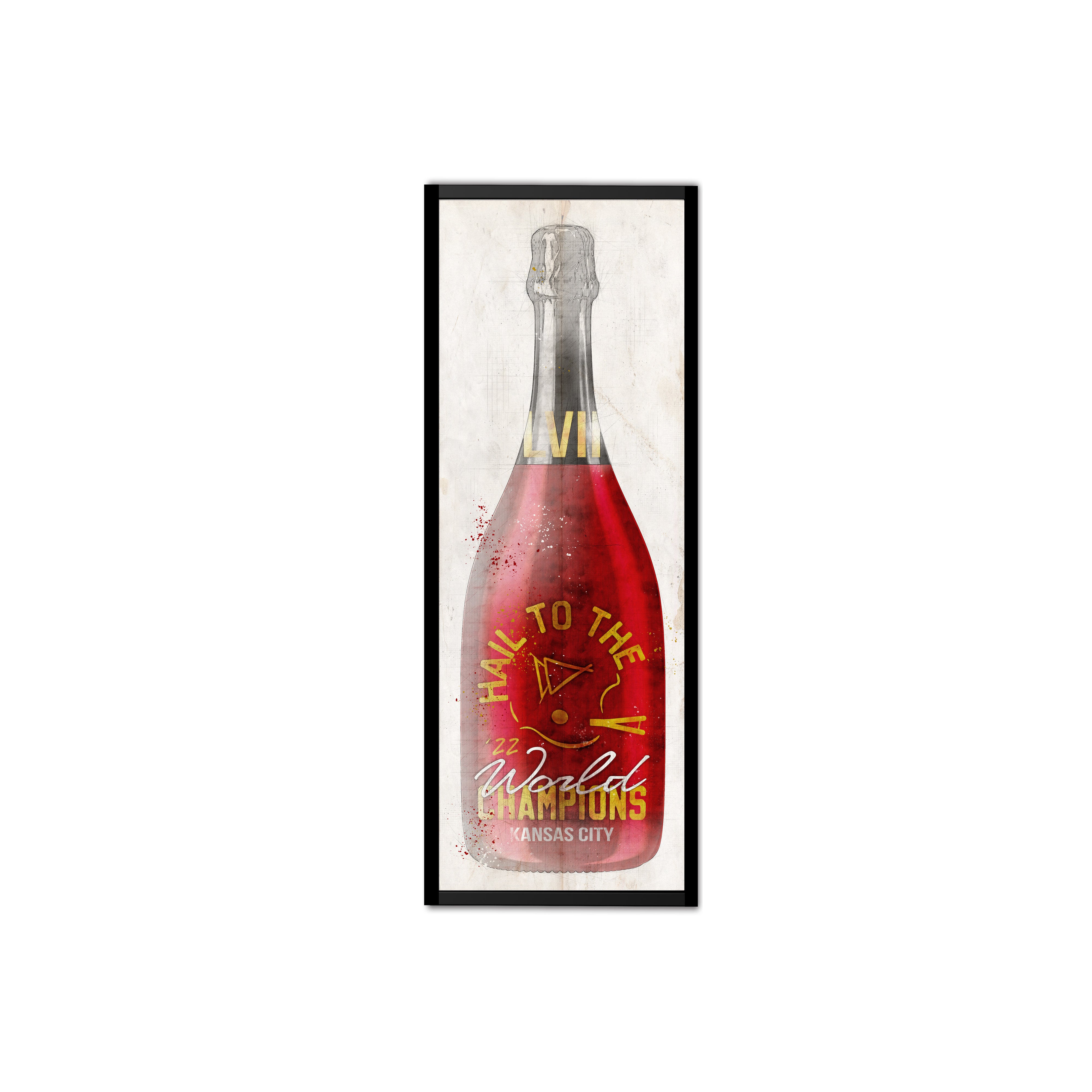 2022 KC World Champion Champagne Bottle Sign – ThirtySixDegree