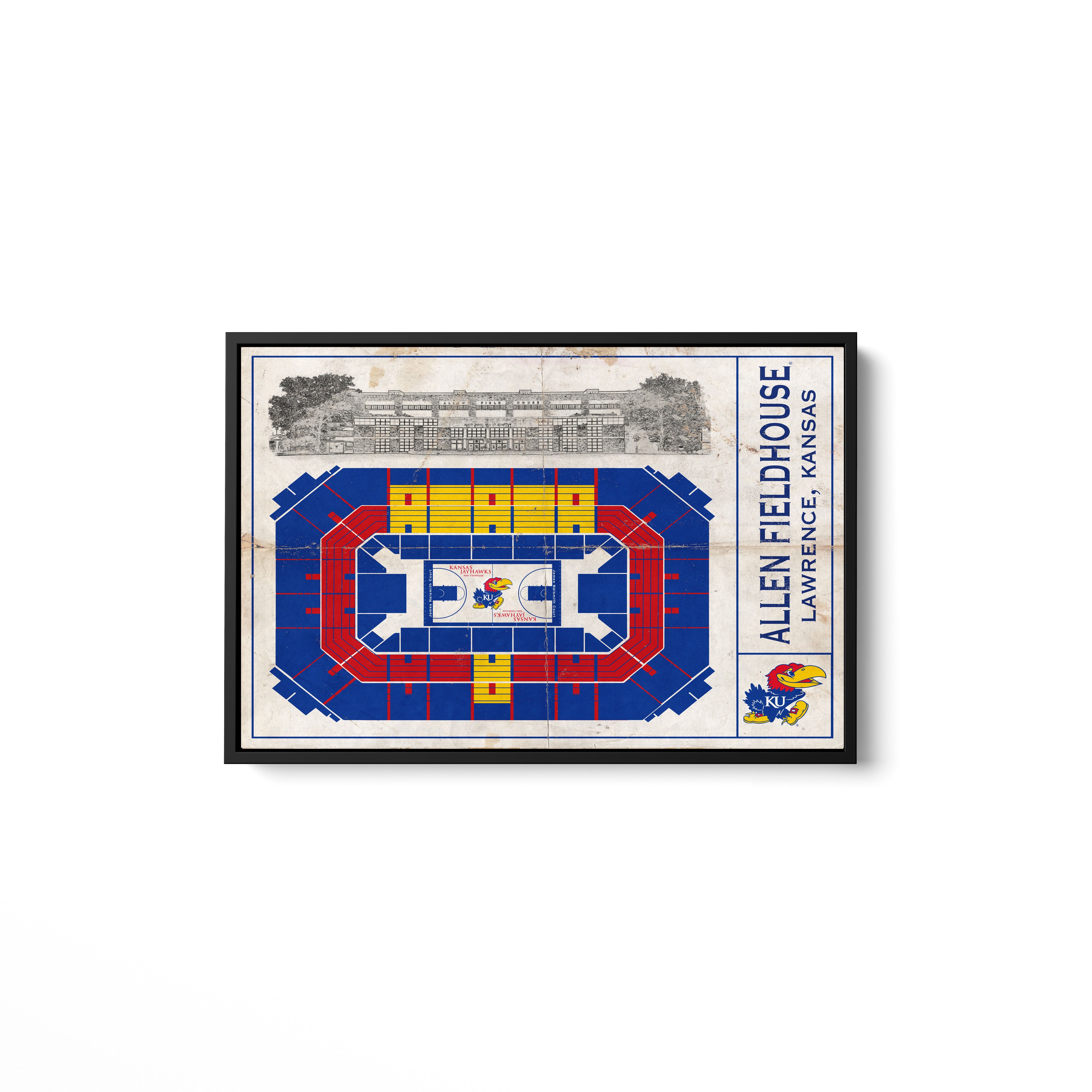 Map Of Allen Fieldhouse Seating Chart With Rows